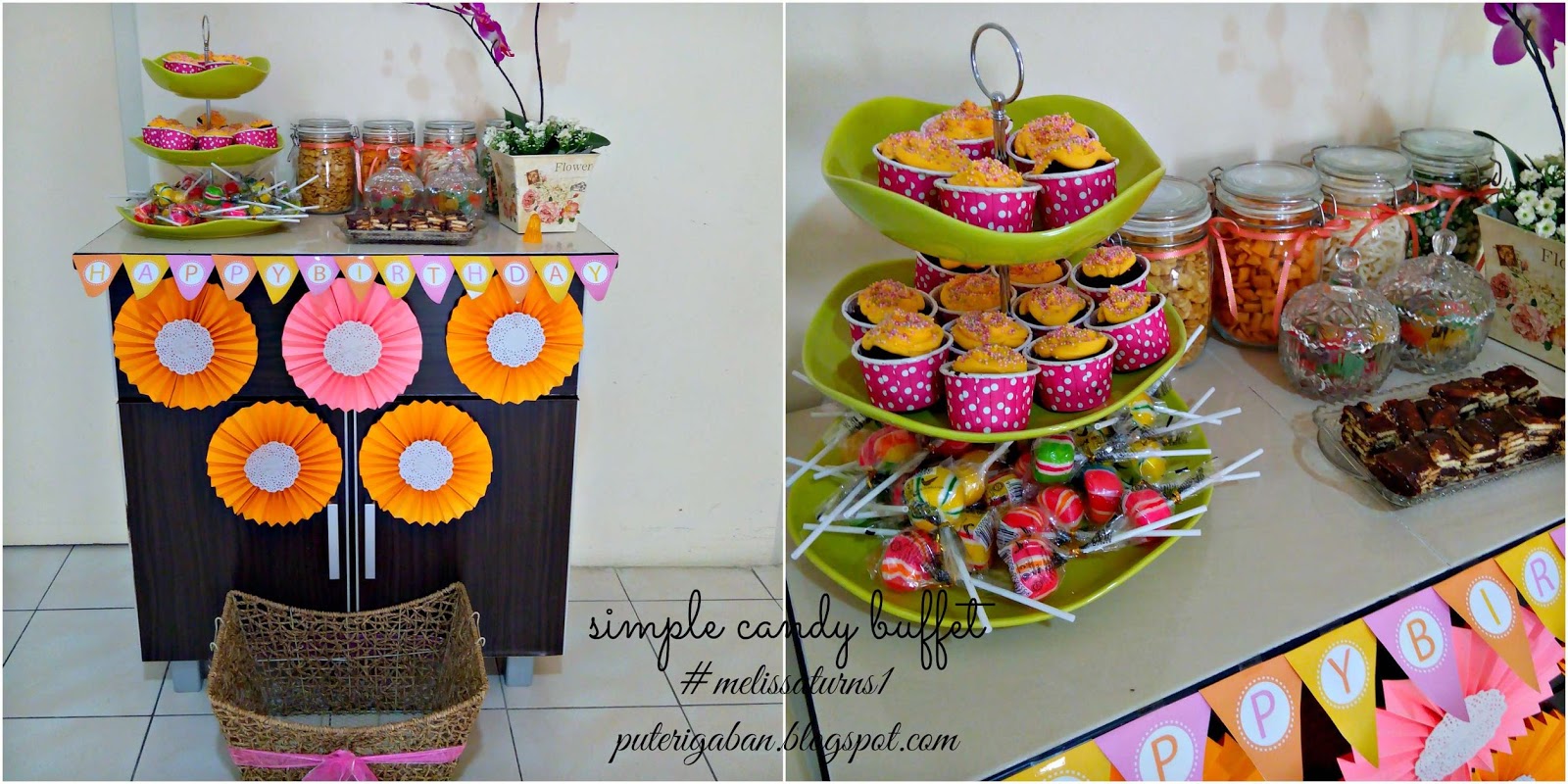 Nursaila Norman: DIY : Simple Candy Buffet