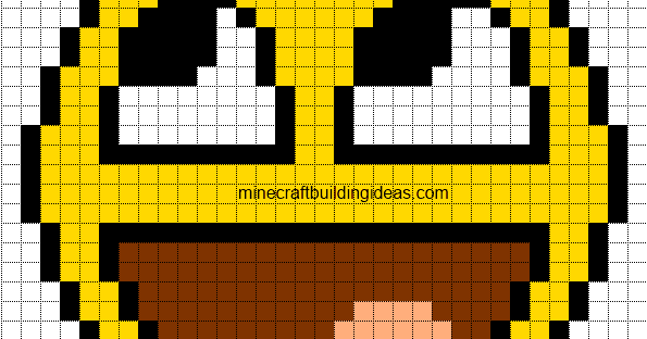Epic Face Minecraft Pixel Art