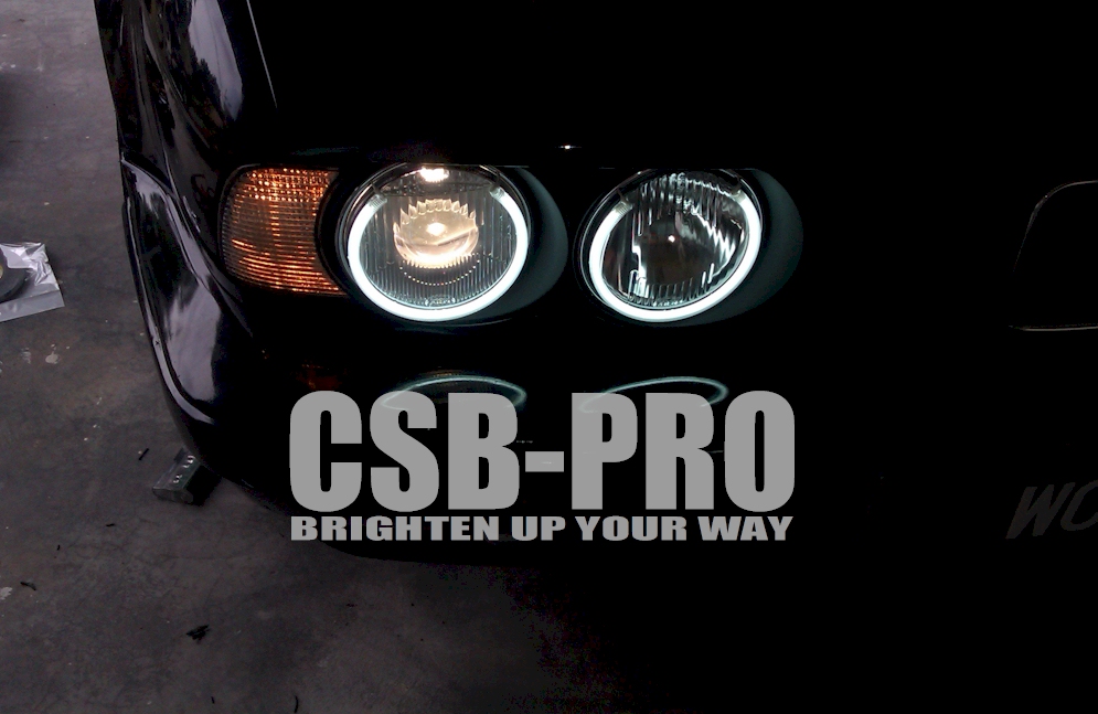 CSB-PRO AUTOLIGHT TRADING: BMW E34 QITH QUAD ANGEL EYES.