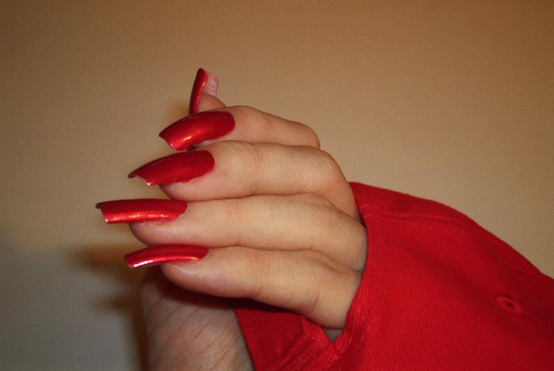 Revlon Garnet Gala Metallic Red Nail Polish ~ nail art shop