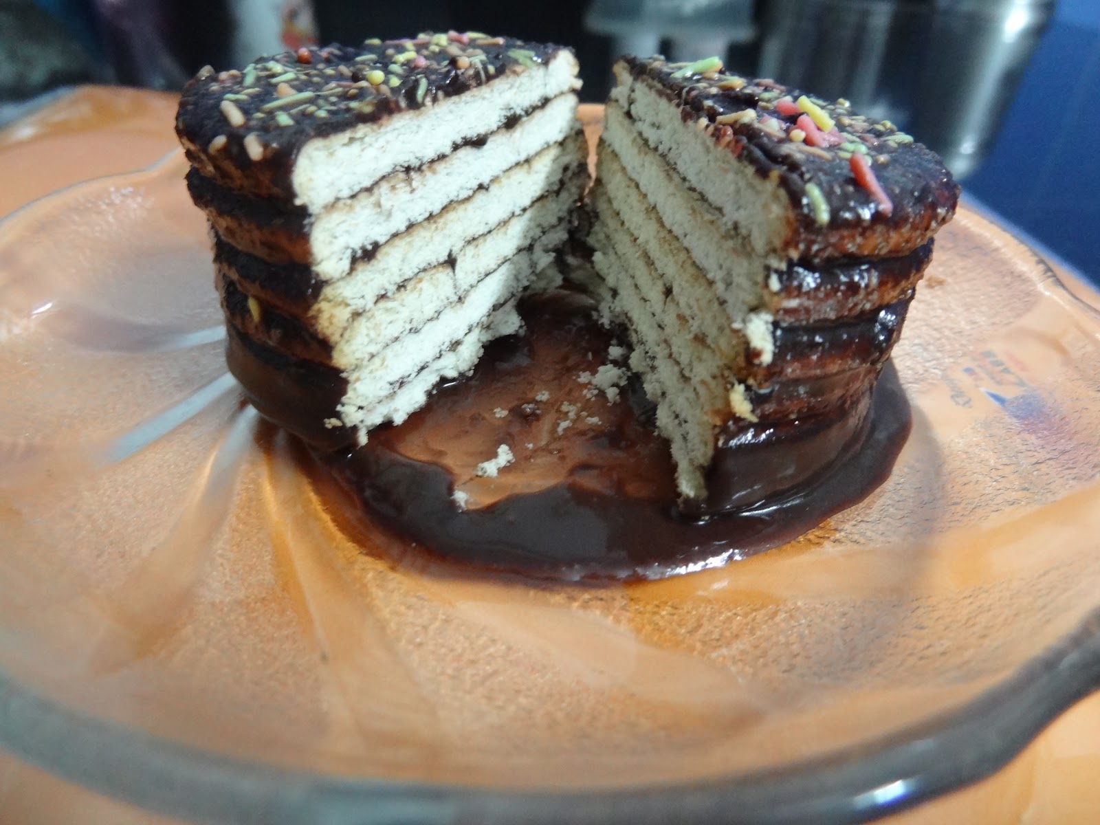 Foodies' Fun...: Marie Biscuit Chocolate...