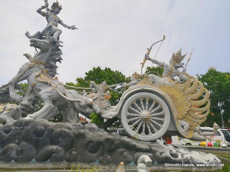 Ghatotkacha Karna war statue near Denpasar airport, Bali - eNidhi India ...