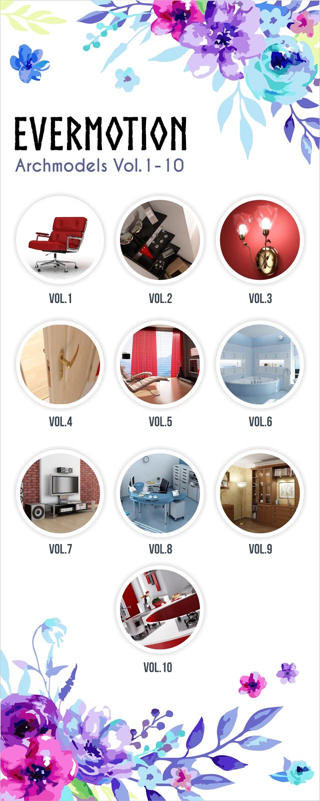 FREE DOWNLOAD EVERMOTION ARCHMODELS VOL. 1-10 | sylen's blog