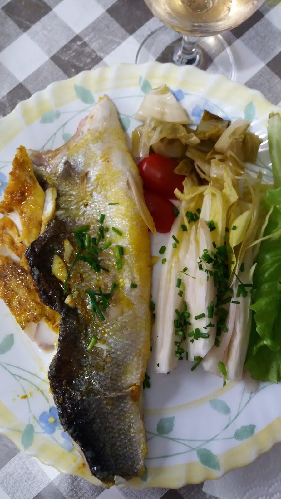 FloViCook: Filets de bar grillés au curcuma & Huile d'olive