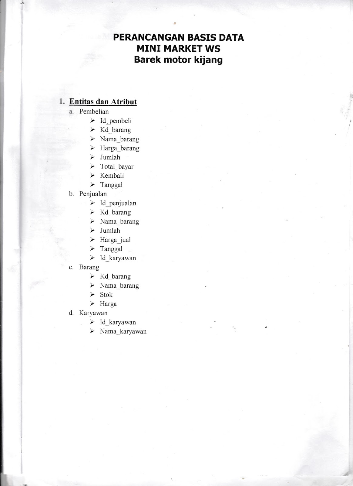 Analisis SIstem Informasi: Perancangan Basis Data Berdasarkan Nota ...