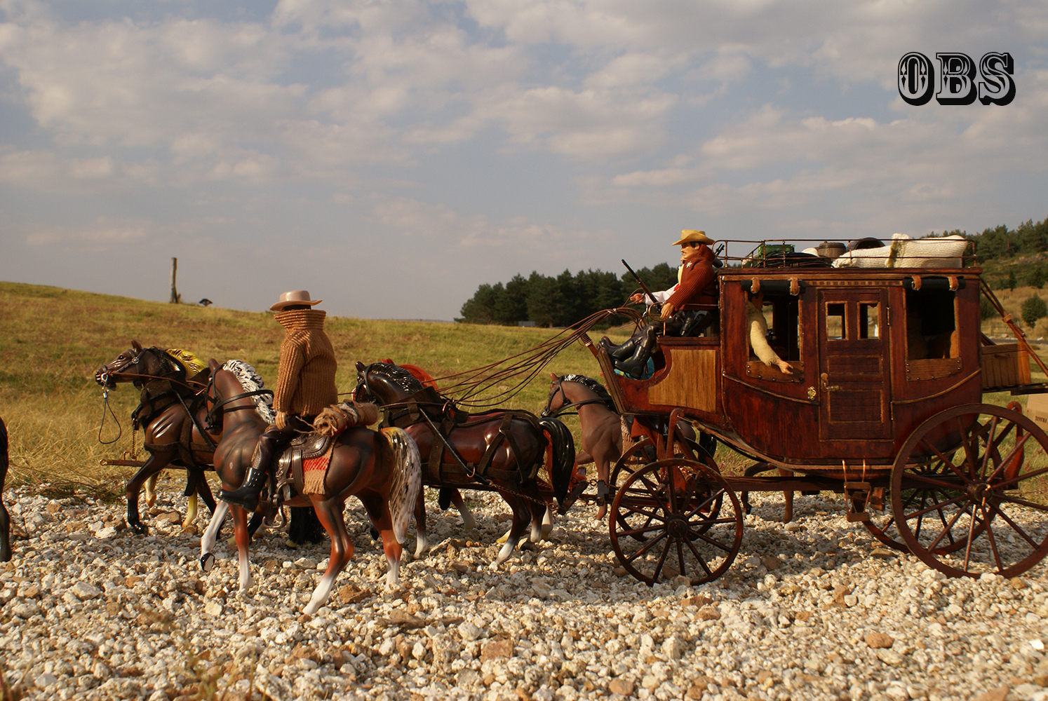 Madelman en Acción : La Diligencia (El Diorama)