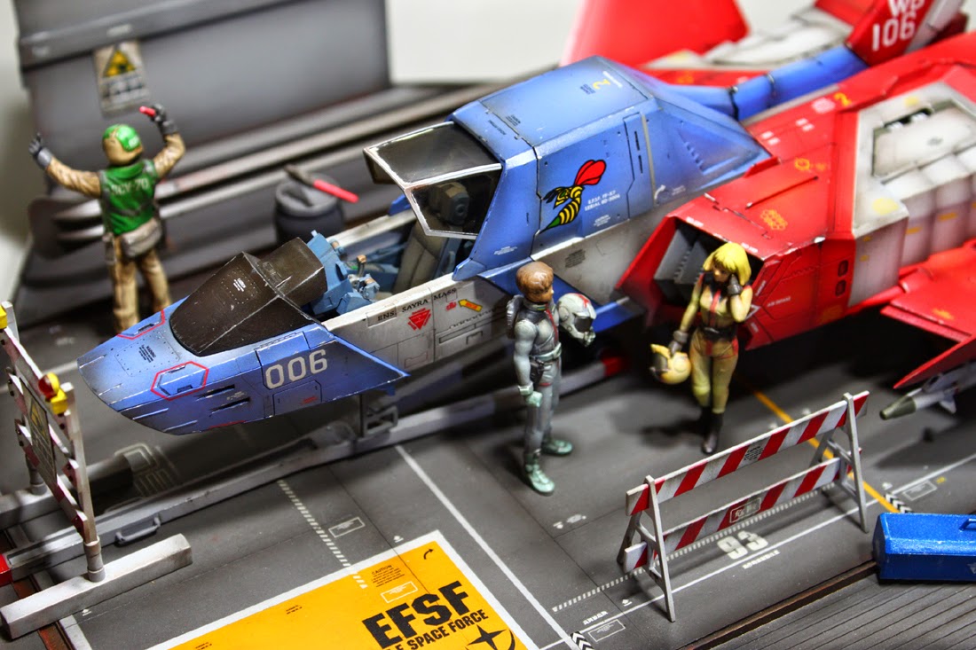 GUNDAM GUY: UC Hard Graph FF-X7 Core Fighter - Diorama Build