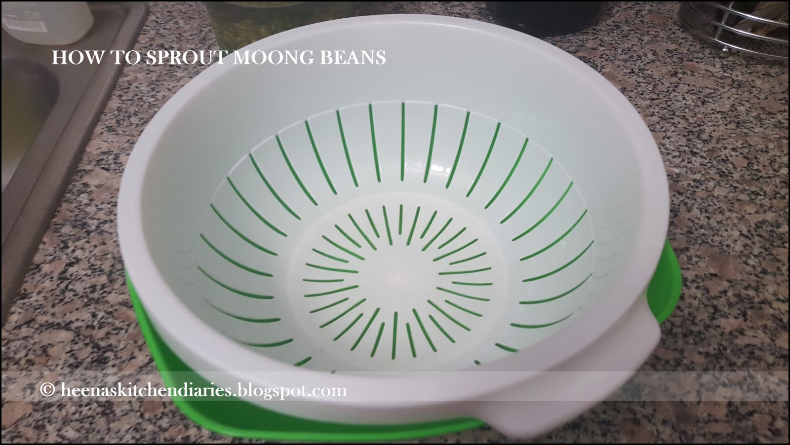 Heena's Kitchen Diaries: How to sprout Moong Beans Perfectly each time