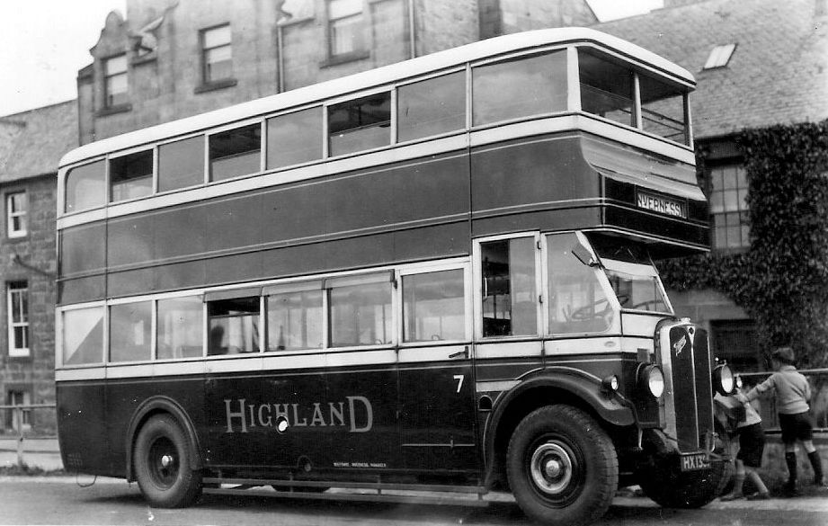 Tour Scotland: Old Travel Blog Photograph Double Decker Bus Inverness ...