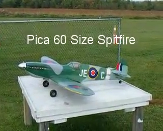 Mostly Toys and Flying Things: Pica Spitfire Semi Scale RC Model Airplane