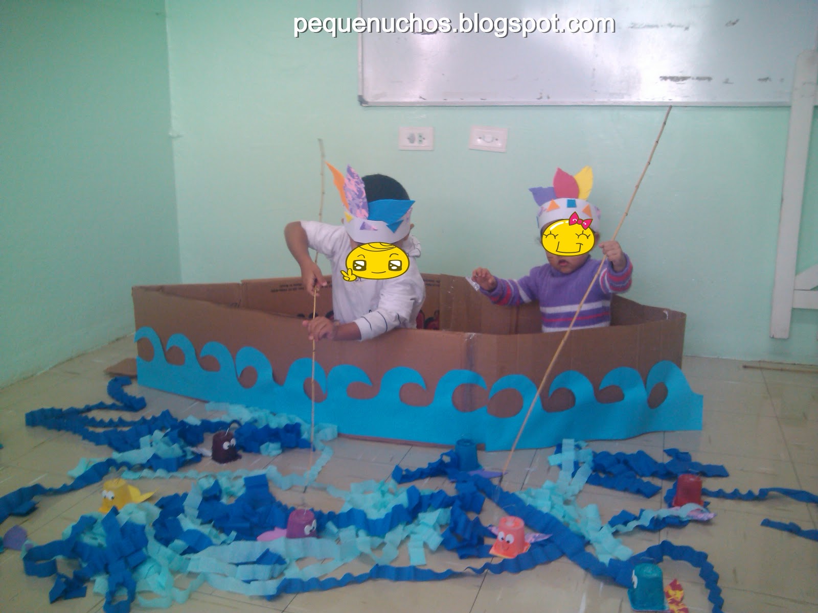 Atividades para Educação infantil!!!!: Canoa de papelão