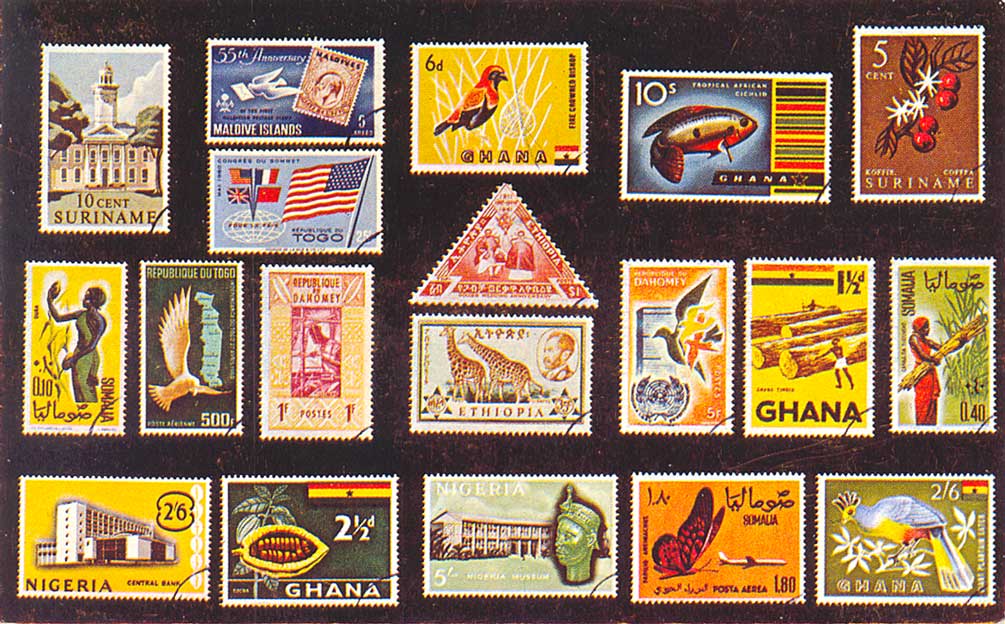 POSTCARDY: the postcard explorer: Stamp Show Greetings & Triangle Stamps