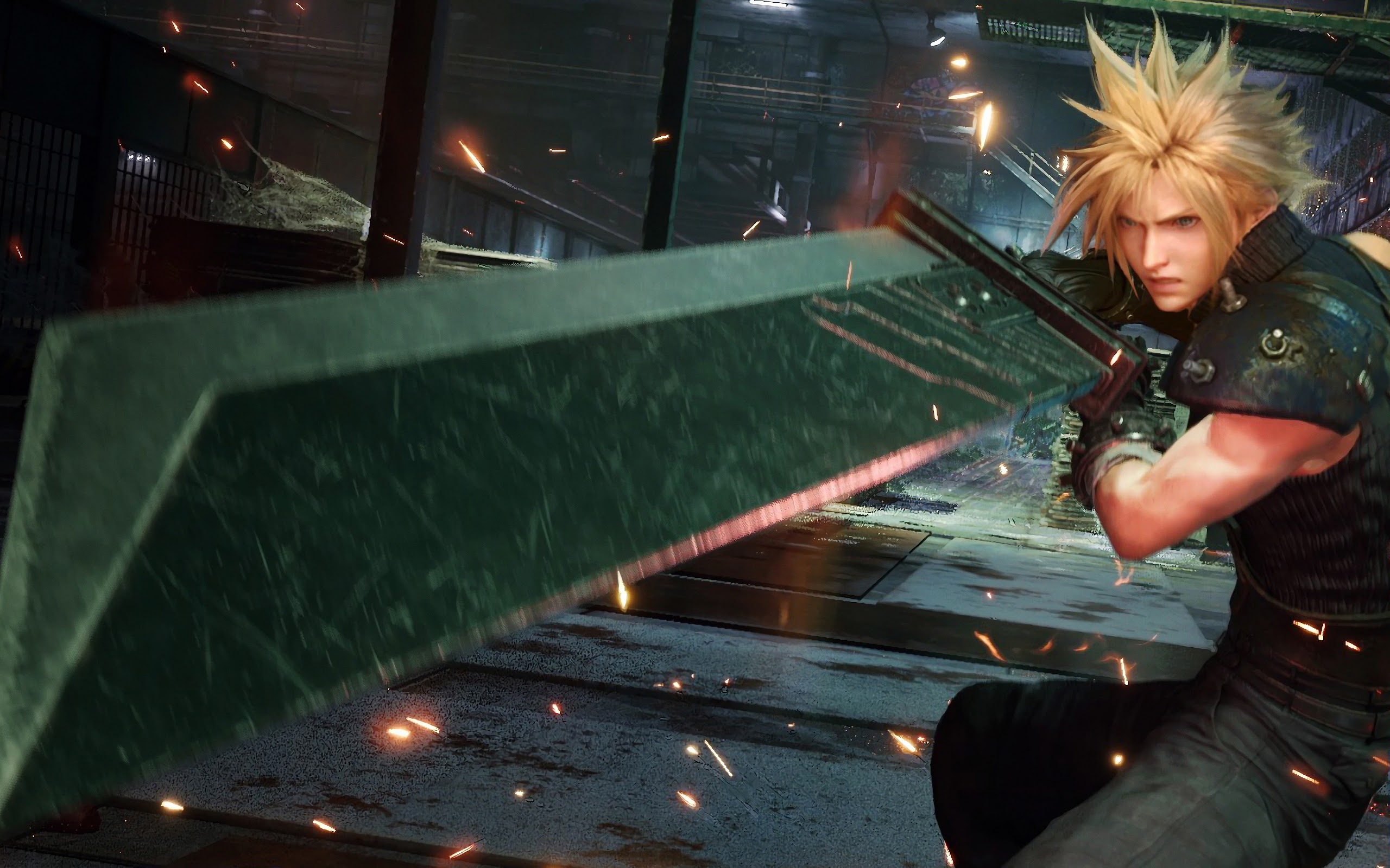 Cloud Strife, Sword, Final Fantasy 7 Remake, 4K, #31 Wallpaper PC Desktop