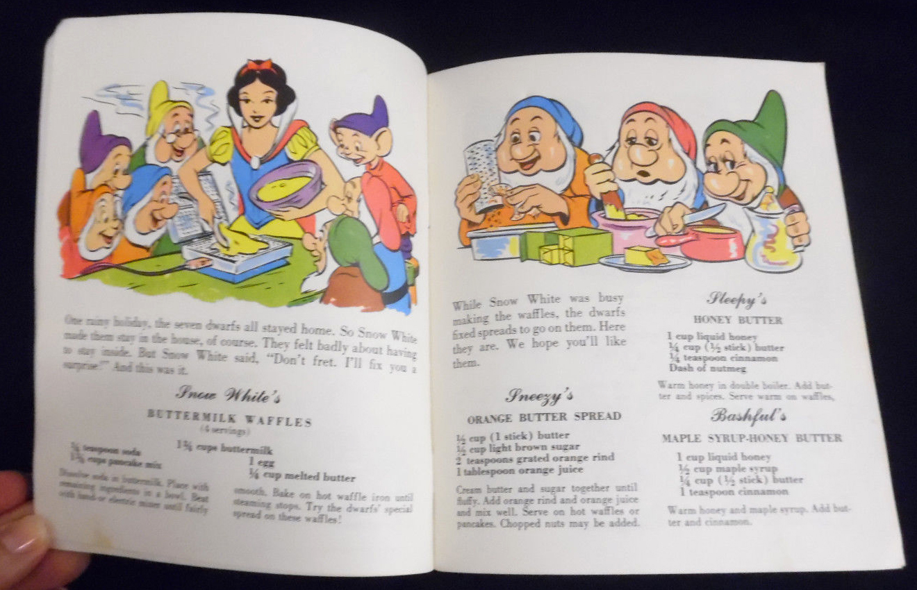 Filmic Light - Snow White Archive: 1955 Snow White Dairy Recipes Book
