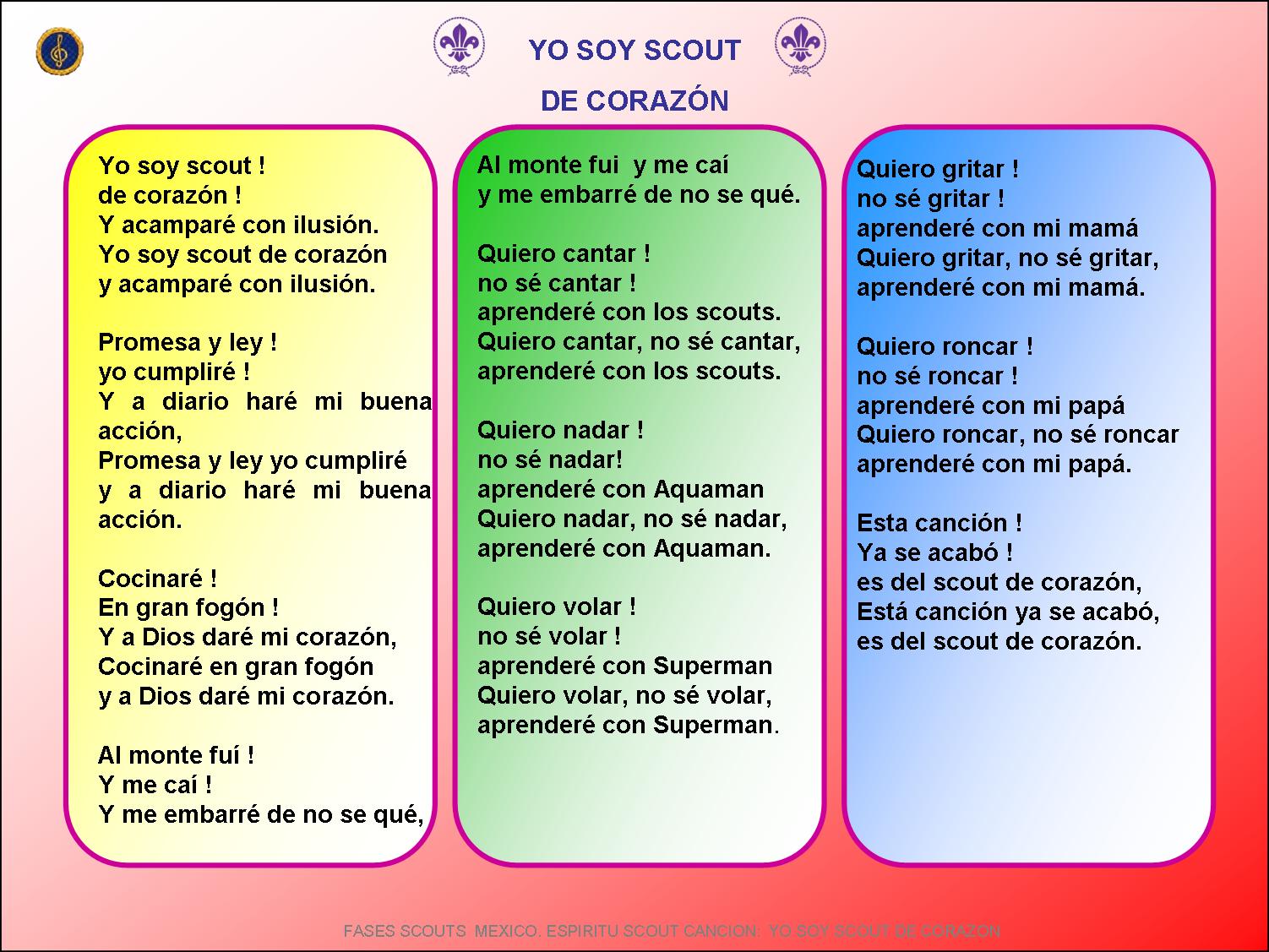 Fases Scout: Cancionero Scout