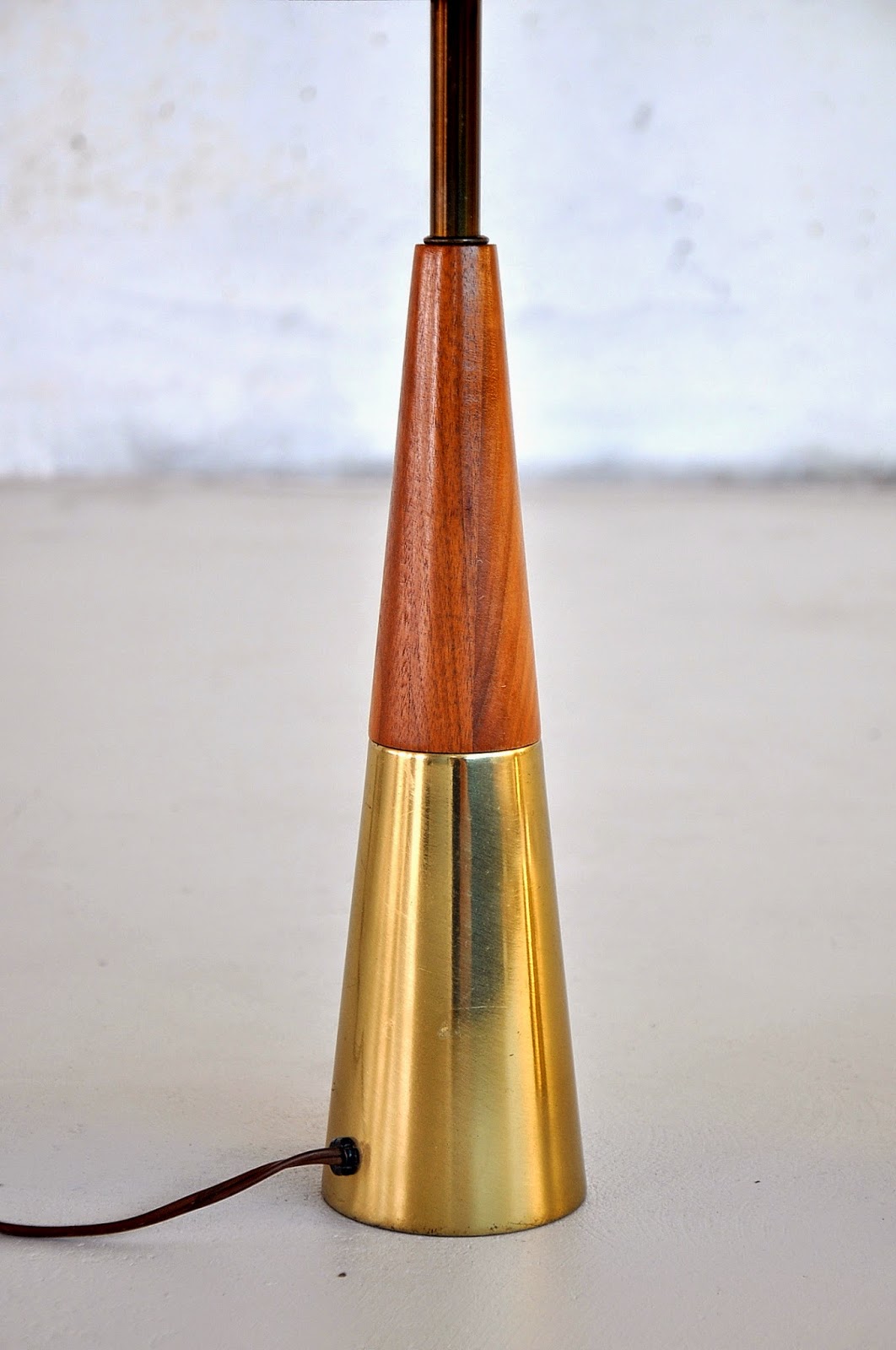 SELECT MODERN: Pair of Tony Paul Cone Lamps