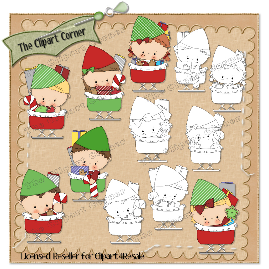 The Clipart Corner: Santa's Helpers Clip Art