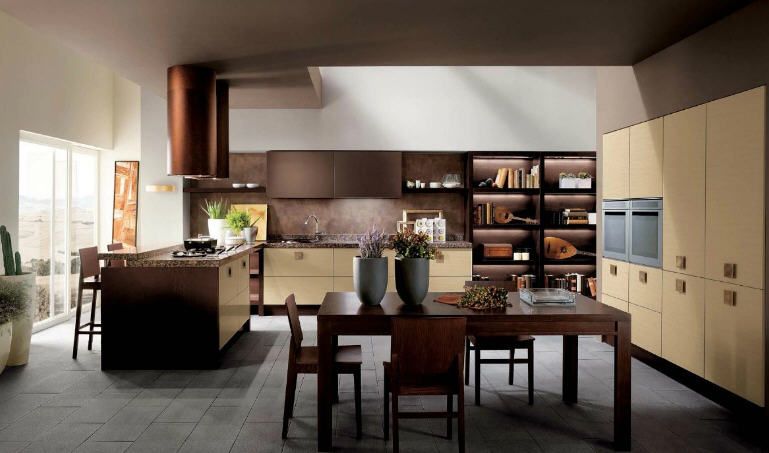 Simply Beautiful Kitchens - The Blog: Brown and Cream Modular Kitchen ...