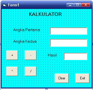 Smile: membuat Kalkulator Sederhana dengan Visual Basic