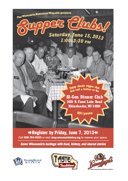 Brenda K. Bredahl: The Wisconsin Historical Society Presents: Supper ...