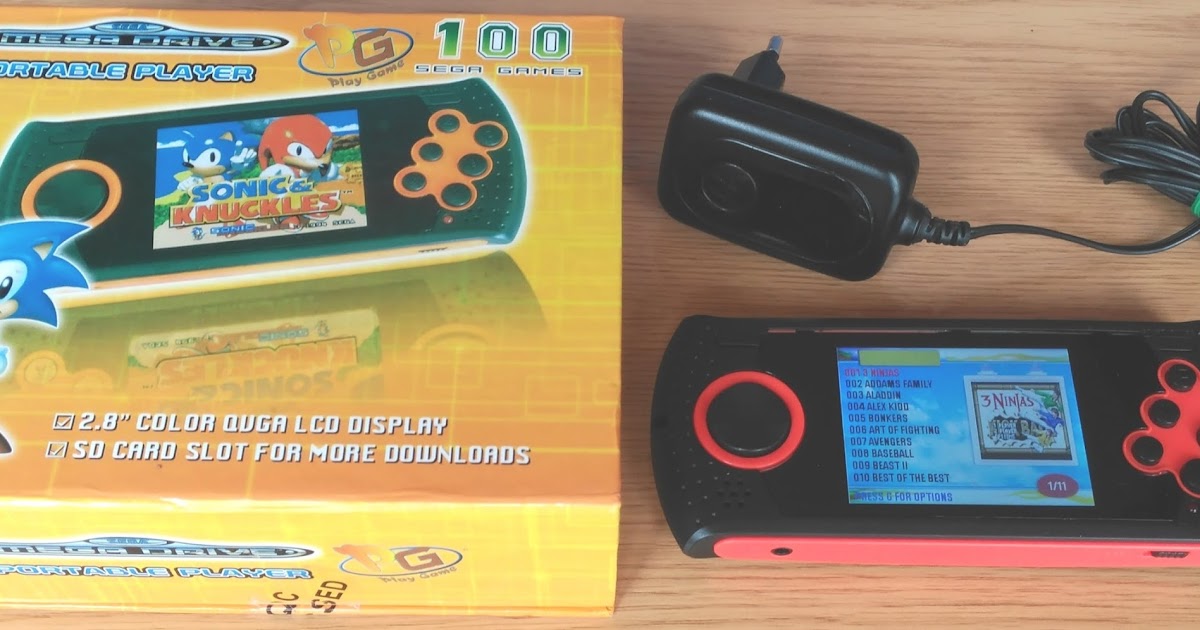 Retro Ordenadores Orty: Sega Mega Drive Portable Player (100 Sega games)