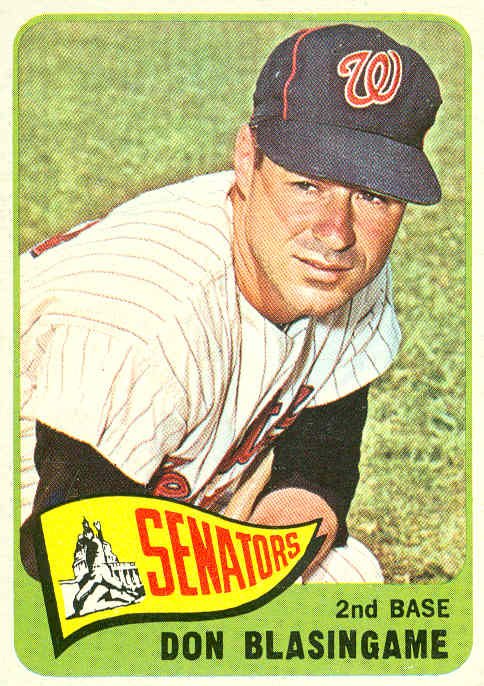1965 Topps Baseball: Final Card - Don Blasingame