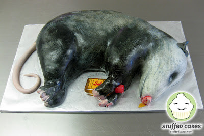 Stuffed Cakes: Awesome Opossum Cake!