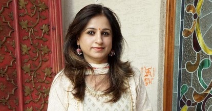 White and Orange Printed Salwar - Indian Dresses