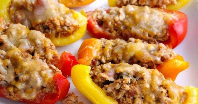 Skinny Bell Pepper Nacho Boats #paper #Classicfood