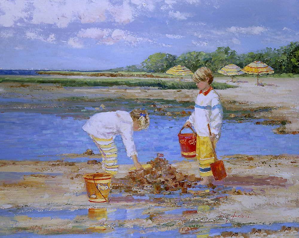 Sally Swatland, 1946 | Plein air Figurative painter | Tutt'Art ...
