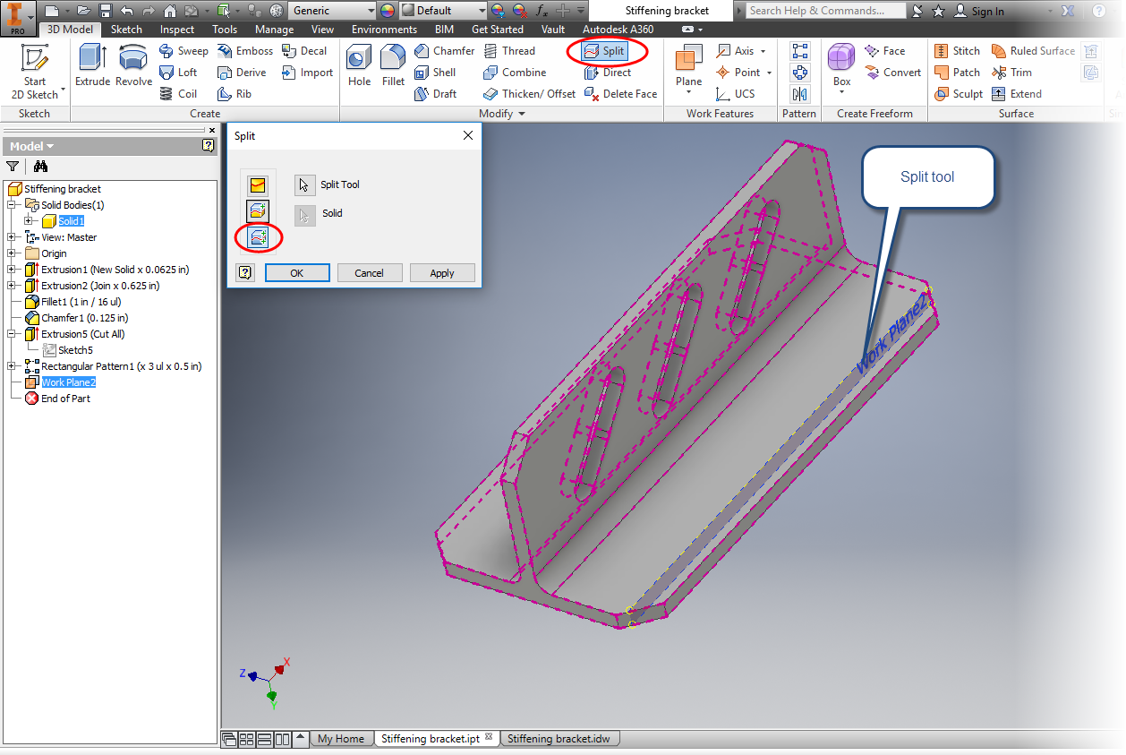 Splitting the bracket