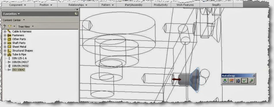 Random Stuff: Placing Fasteners in Inventor