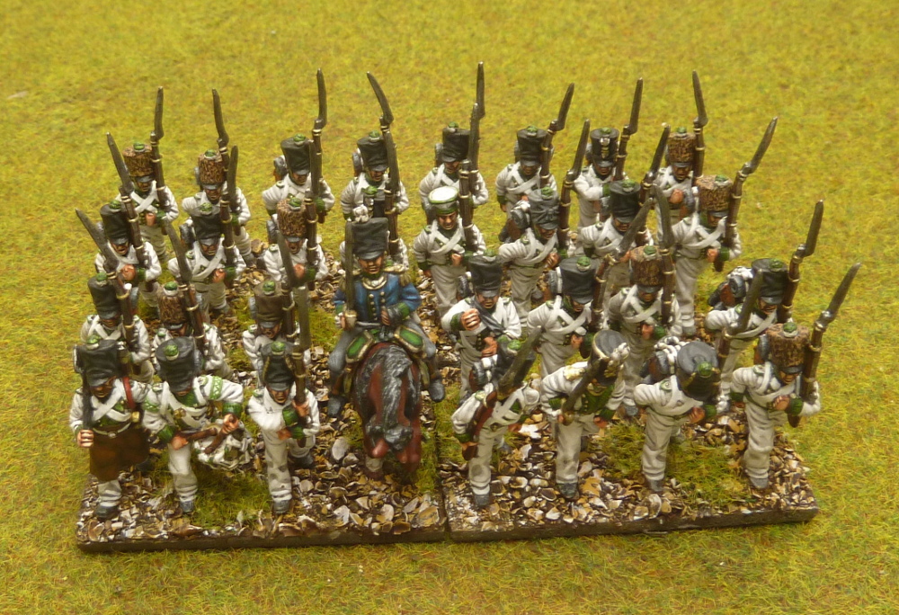 Lace 'n Big Hats: 28mm Napoleonic Saxon line infantry (Calpe miniatures)