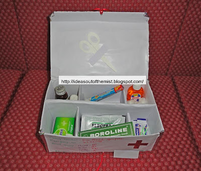 Ideas out of the mist: First aid box for kids school
