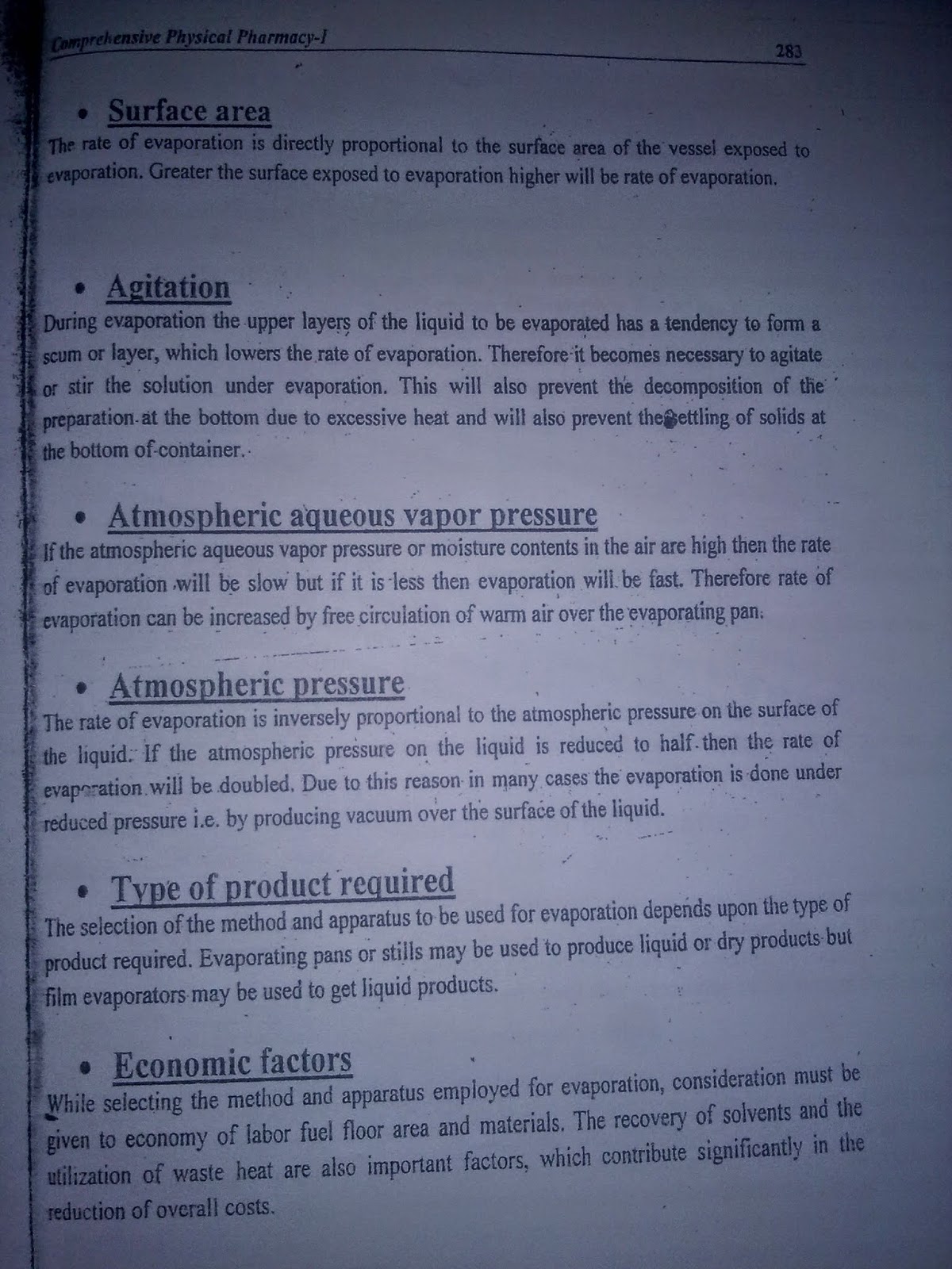 MISCELLANEOUS PROCESSES (Efflorescence, deliquescence, lyophillization ...