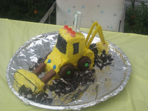 Mia Mingles Boutique: Edible Excavator Cake