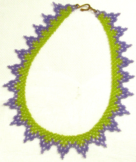 Bead Patterns and Ideas : Another Net Weave Necklace Pattern