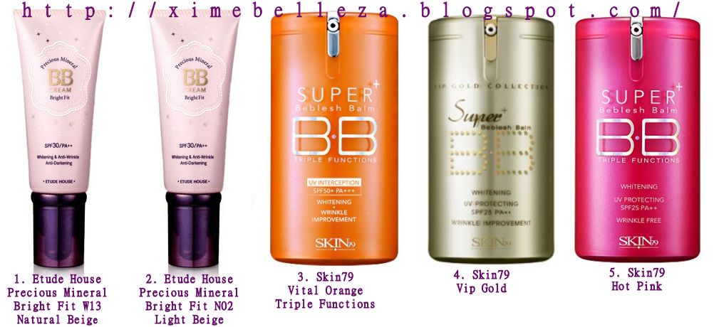 Espejito Espejito: Colores de las BB Cream