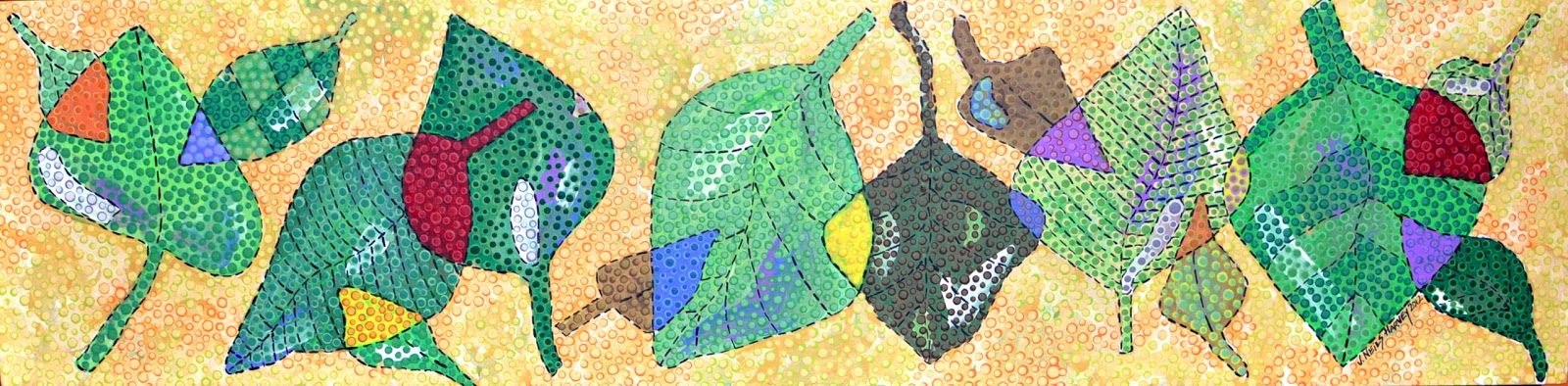 J Neils Harvey iDotArt: "Overlapping leaves"