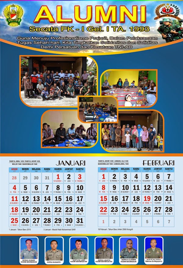 PRAKARSA TISABILAGA NUSANTARA: KALENDER 2015 ALUMNI PK-1 (3193)