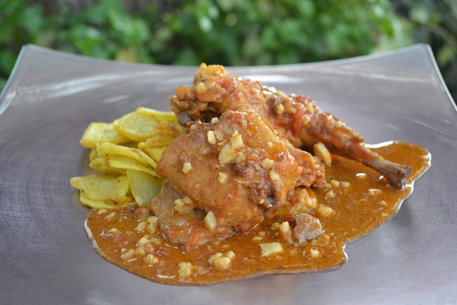 Las recetillas de Isa: Conejo en salsa de almendras