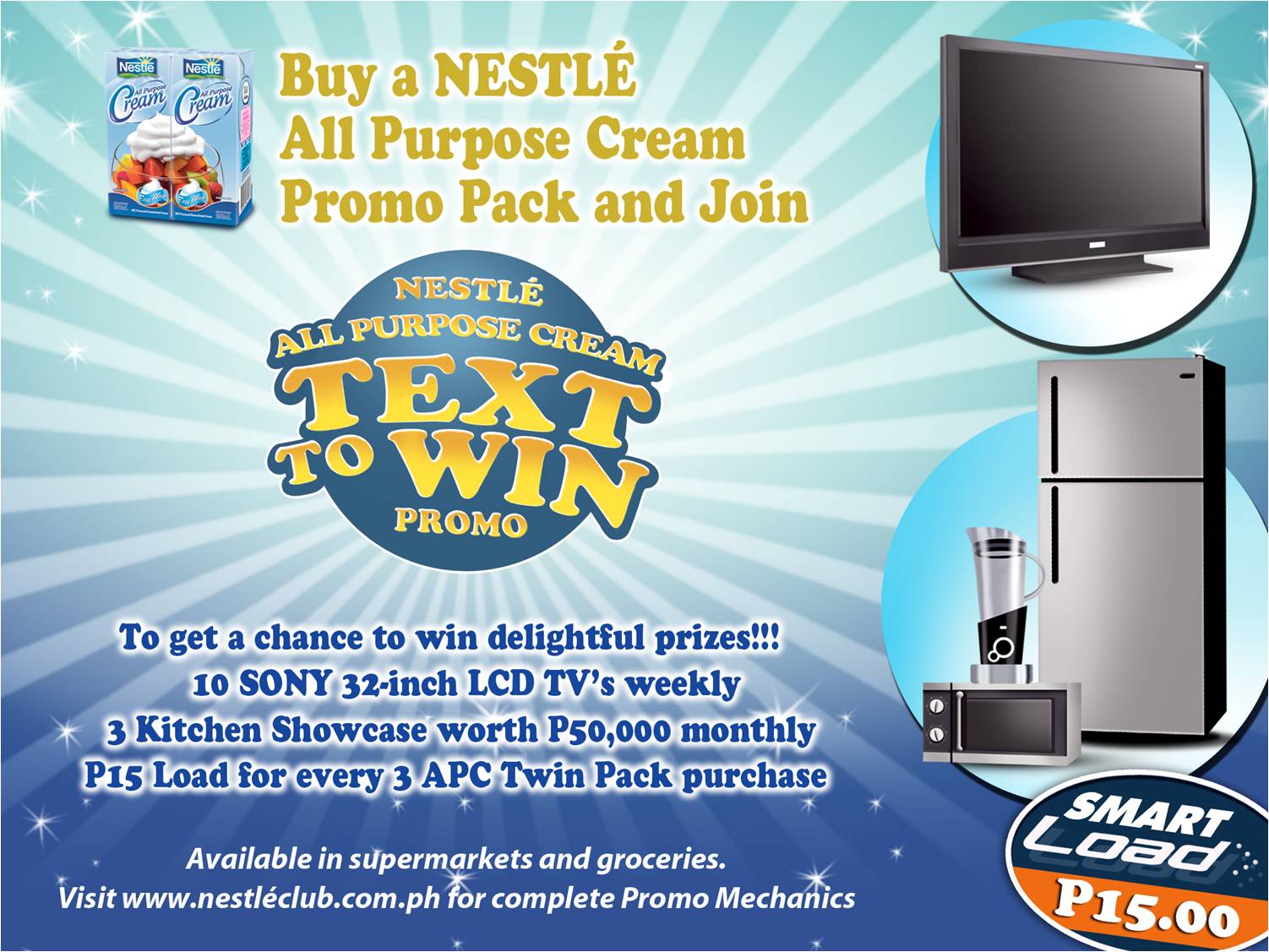 Nestlé Philippines Events: NESTLÉ All-Purpose Cream Text to Win Raffle ...