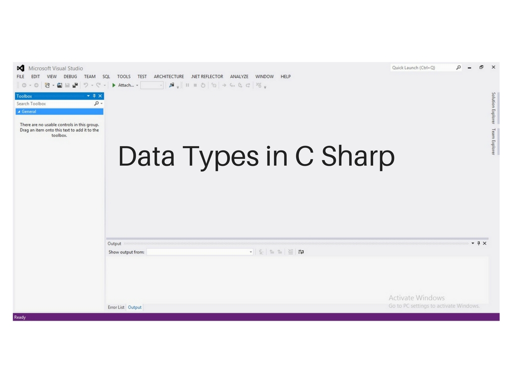 Data Types In C Sharp Programming World