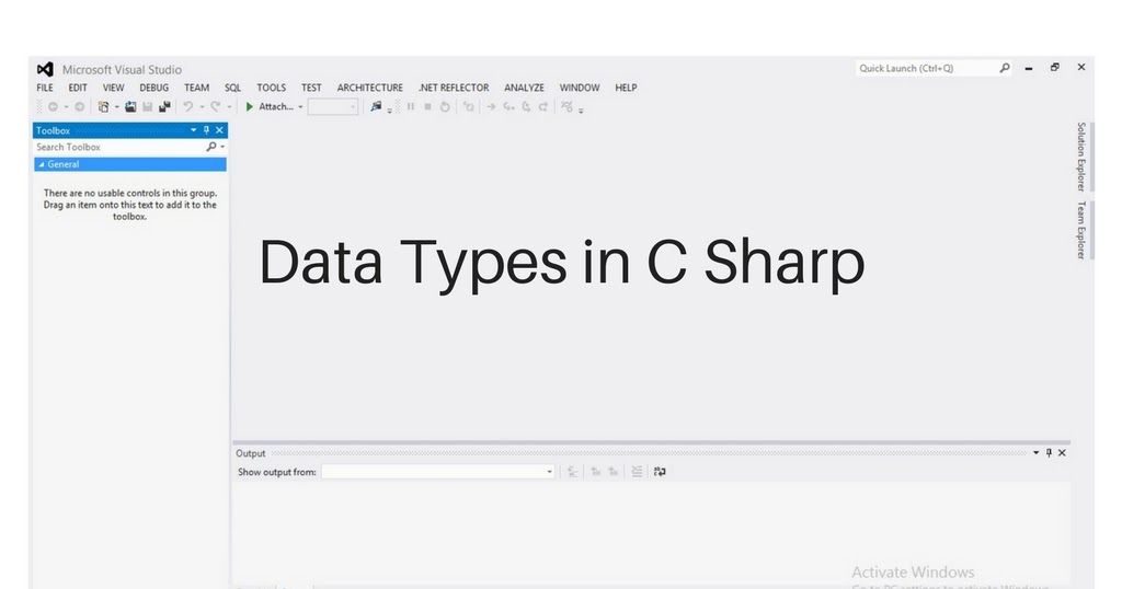 Data Types In C Sharp Programming World