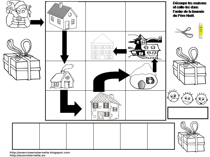 Maternelle: Repérage spatial : la tournée du Père Noël