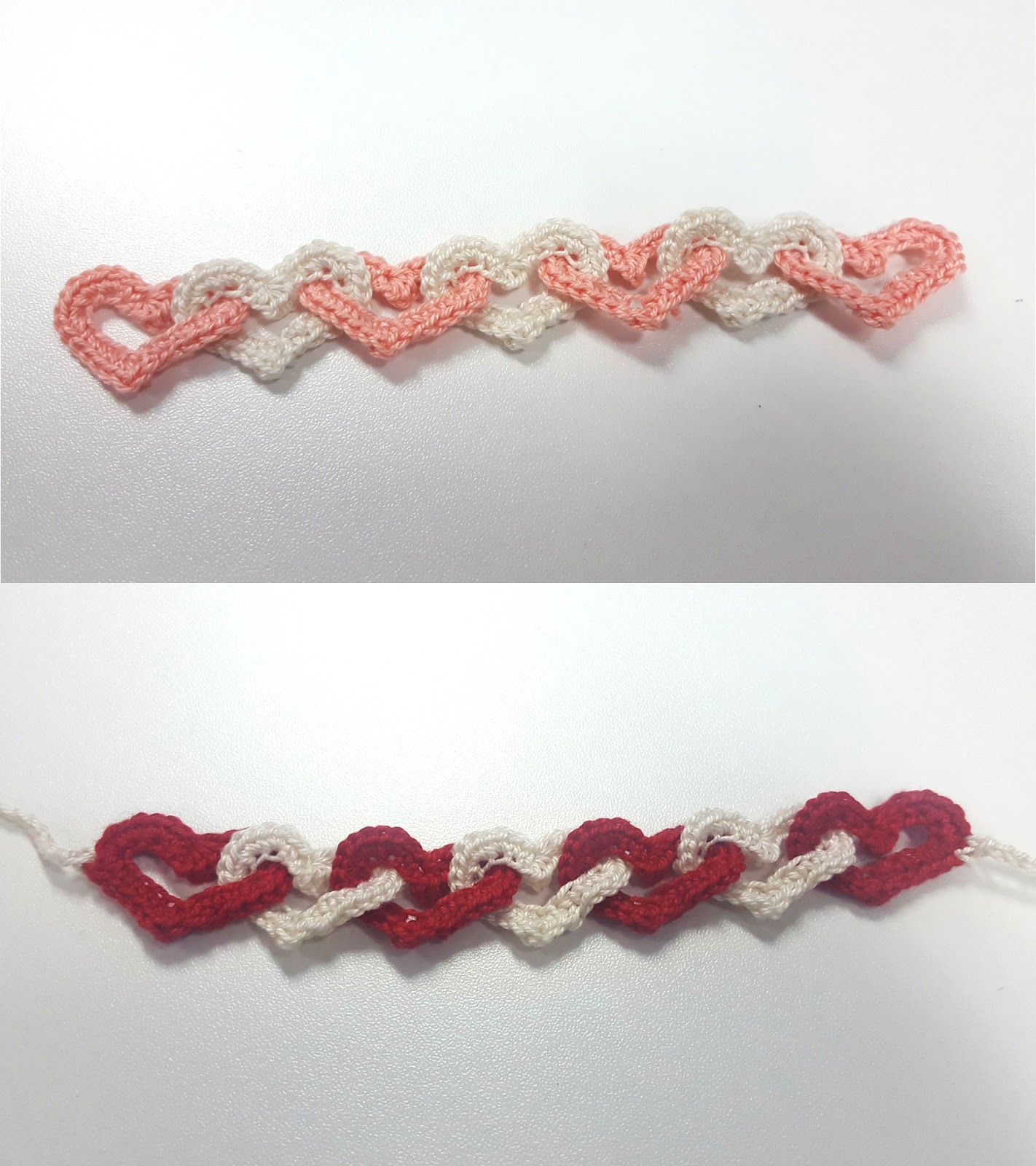 Crochet AF!: Linked Hearts Bracelet