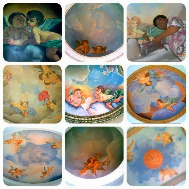 Lukis awan, lukis mural, lukis dome , lukisan awan,lukis plafon,lukisan ...
