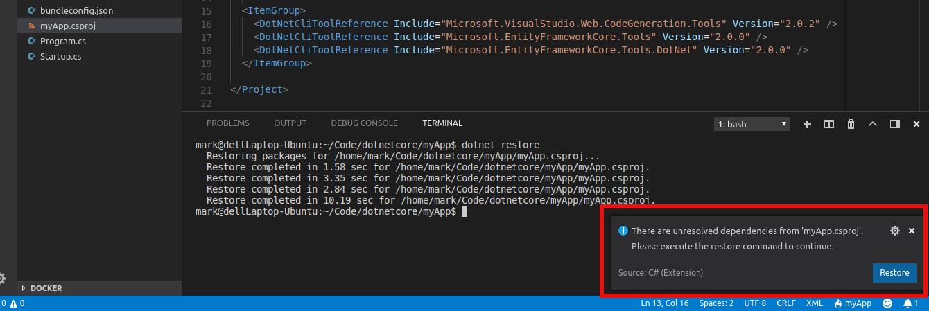 Mark S Musings Asp Core 2 With Postgresql On Linux Part 4 Sync Configuration Differences
