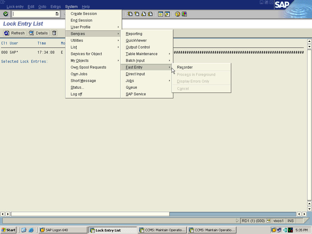 SAP BASIS TECHNICALS: SAP LOCK ENTIRES :- SM12