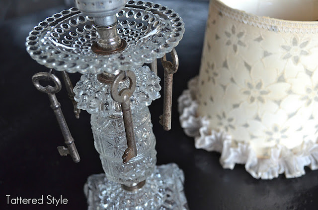 Tattered Style: Skeleton Keys ~ Lamp Redo